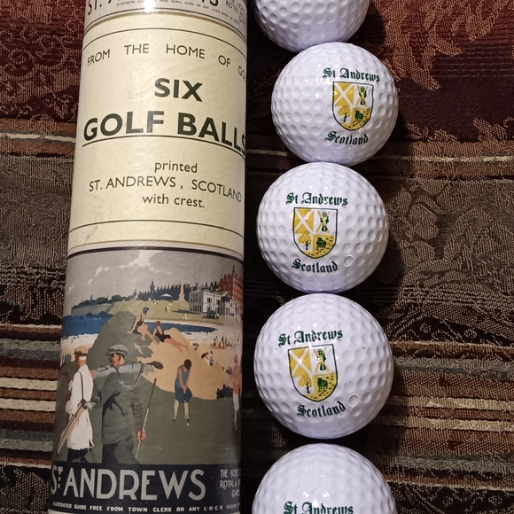 Scotland | Wall Decor | 6 St Andrews Golf Balls With Crest Brand New With Original Container ...